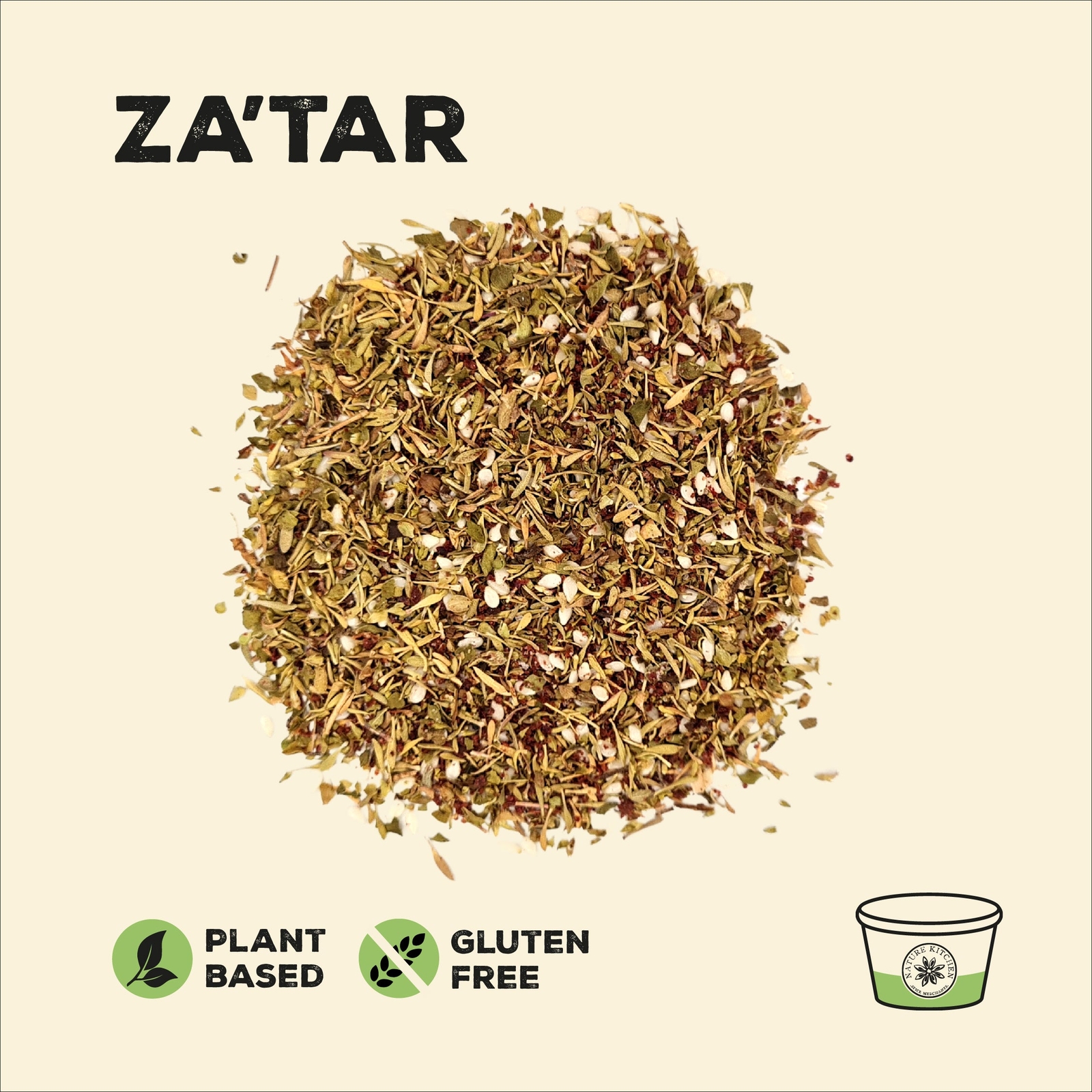 Za’atar 40g Pot – Middle Eastern Herb & Spice Blend for Cooking, Bread ...