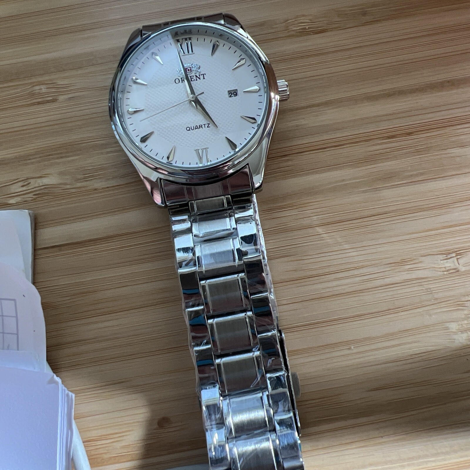 Orient White face Dial Roman numeral Quartz Watch | eBay