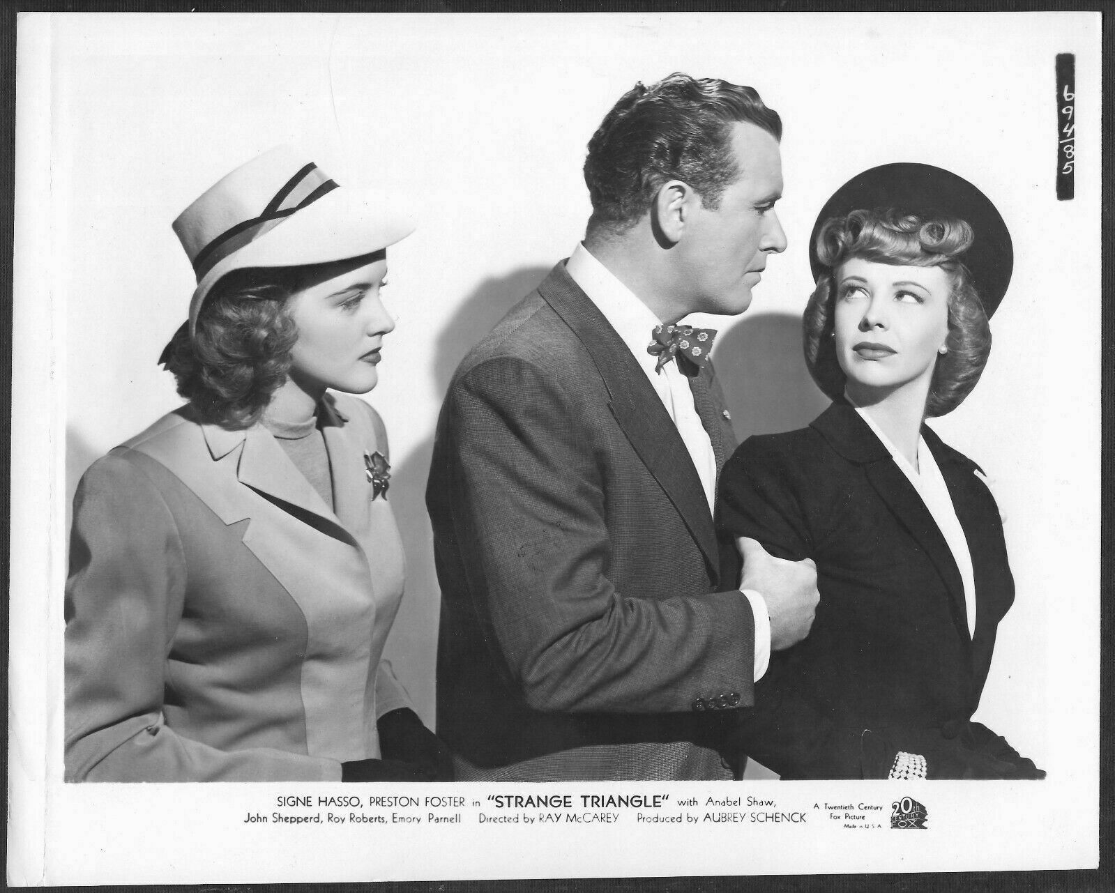 Anabel Shaw Signe Hasso Preston Foster 1946 Original Photo Strange ...