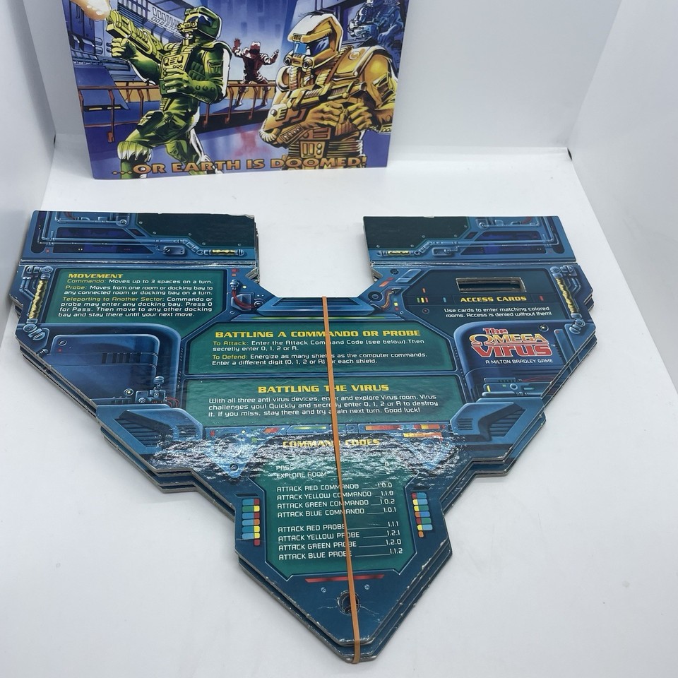 Vintage 1992 Omega Virus Talking Electronic Board Game~100% Complete ...