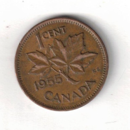 1955 Canadian Circulated One Cent Elizabeth II Coin! | eBay