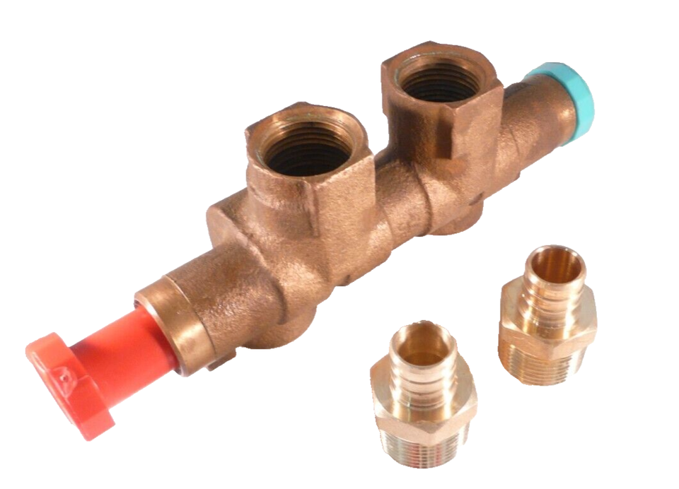 Culligan Genuine OEM Offset Brass 3/4" Bypass Valve with New 3/4" Pex ...