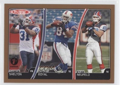 2007 Topps Total 1st Edition Daimon Shelton Robert Royal Ryan Neufeld ...
