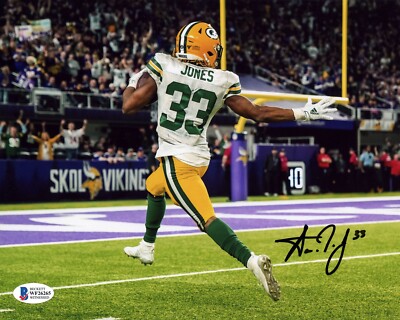 AARON JONES SIGNED AUTOGRAPHED GREEN BAY PACKERS COWBOYS 8x10 PHOTO ...