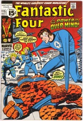 FANTASTIC FOUR 115 OVERMIND ETERNALS JOHN BUSCEMA MARVEL BRONZE AGE ...