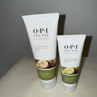 2-OPI Pro Spa Protective Hand Nail Cuticle Cream 4 oz & 1.7 oz Tubes ...