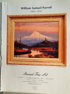 WILLIAM SAMUEL PARROTT ART PIECE VTG ORIG 2008 ADVERTISEMENT | eBay