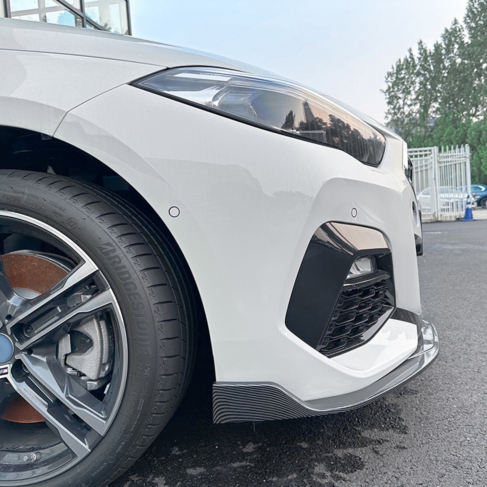 Carbon Look Front Bumper Spoiler Lip Kit For BMW 2 SerIes F44 228i 220i ...