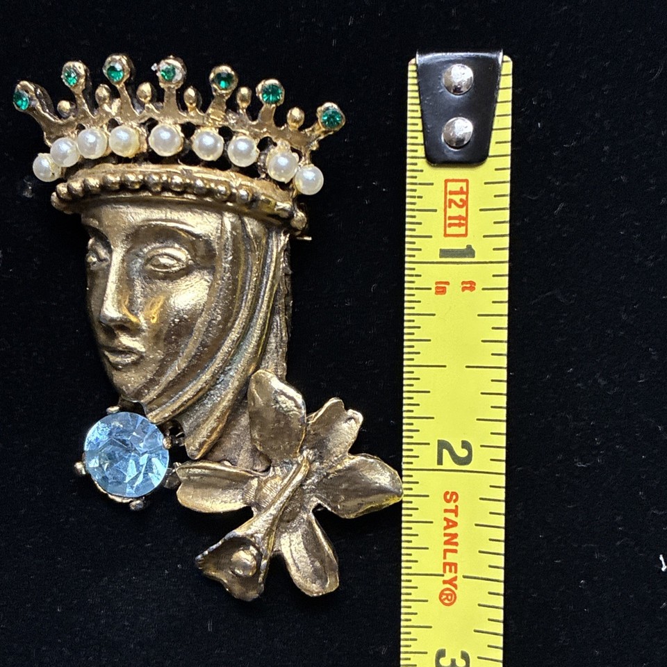 EISENBERG ORIGINAL King & Queen Figural Brooch Pair Sterling– Museum ...