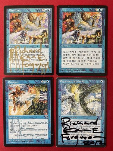 MTG 4 Card Richard Kane Ferguson Lot 3 Autographed 1 Artist Proof | eBay