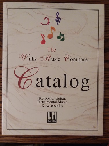 The Willis Music Company Catalog of Sheet Music Books ~ c. Early 2000's ...