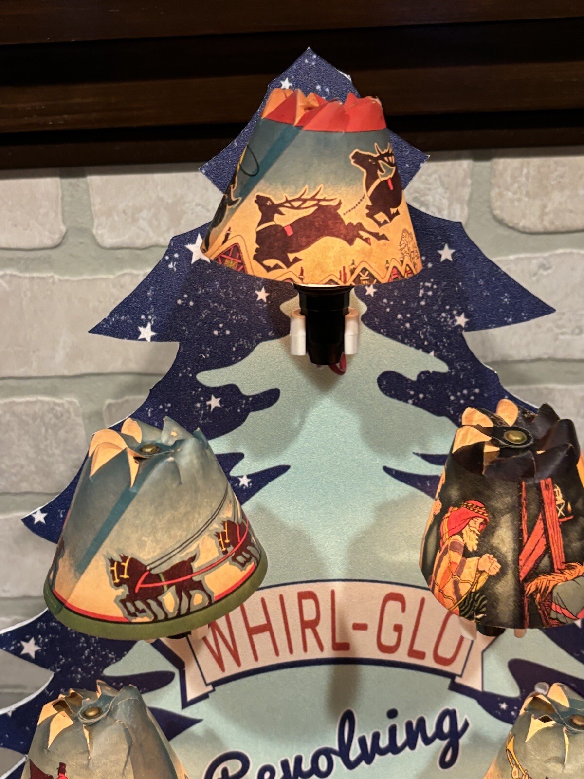 Whirl Glo Spinning Shade Christmas Light Display - Dark Blue | eBay