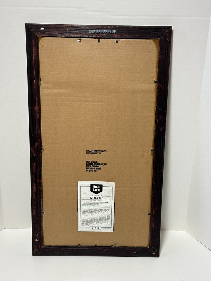 Miller High Life Wildlife Series "Wolves" Mirror | eBay