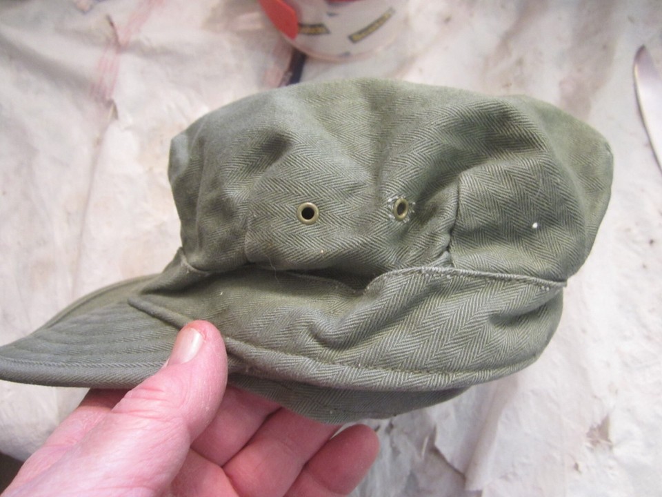 Vintage 1940s WWII P44 HBT Cap USMC NAMED | eBay