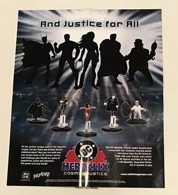 DC Heroclix Cosmic Justice And Justice For All One Sided Promotional ...