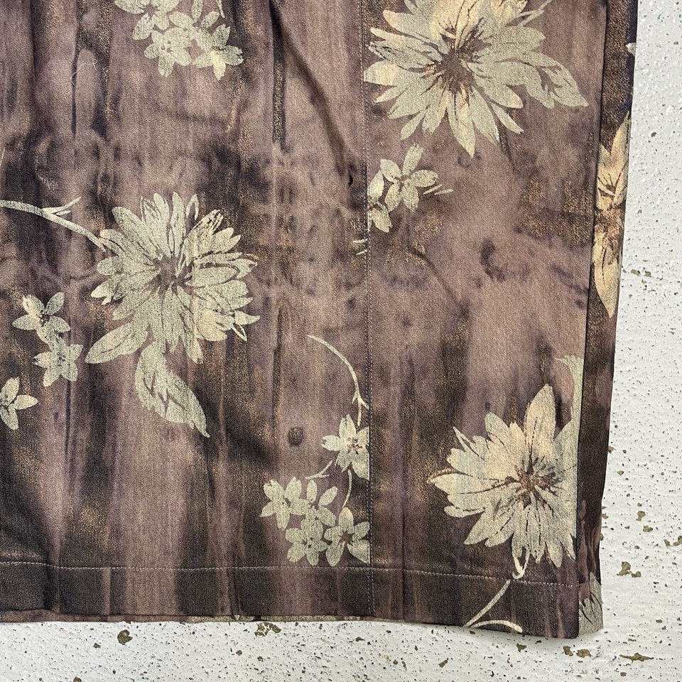 Sportsgirl Skirt Womens 10 Brown Gold Floral Straight Pencil Glitter ...