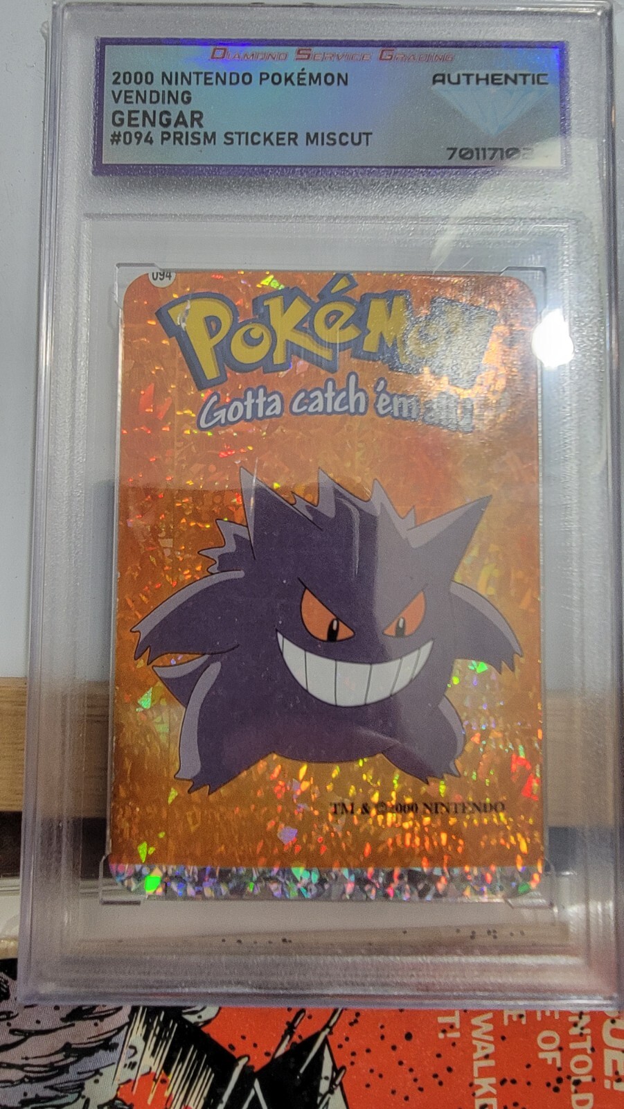 Vintage 2000 Pokemon Prism Sticker, Gengar, Error, 1 Pop Most Expensive ...