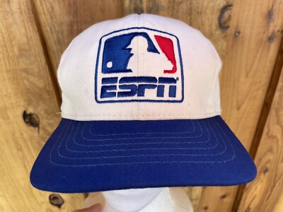 VINTAGE 90s ESPN PROMO MLB BATTER LOGO SNAPBACK HAT SWINGSTER USA WHITE ...