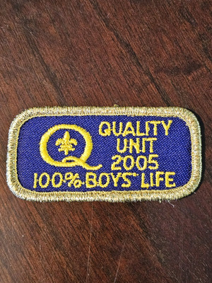 2005 GOLD 100% Boys' Life Quality Unit Patch Boy Scouts BSA | eBay