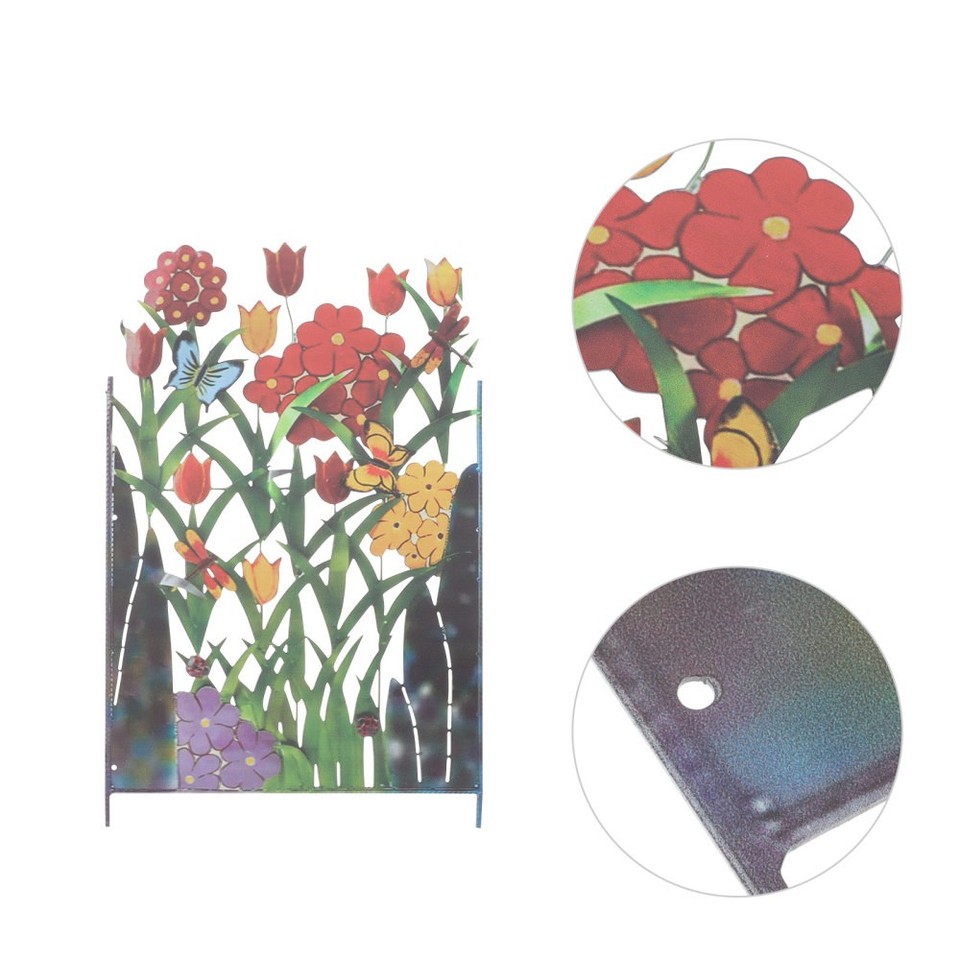 Wrought Iron Fence Decorations Flower Garden Fencing Lawn and for ...