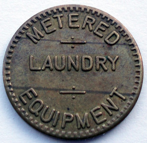 METERED LAUNDRY EQUIPMENT COIN METER Token 18mm 2.2g Brass HH2.5 | eBay