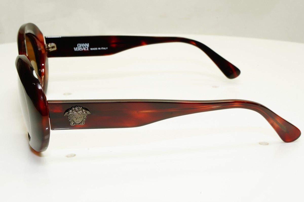 Gianni Versace 1996 Womens Vintage Brown Oval Medusa Gianni Versace 1996 Womens Vintage Brown Oval Medusa
