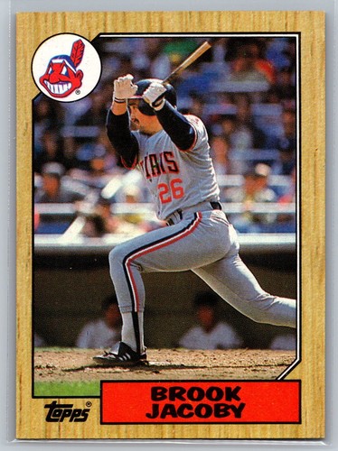 Brook Jacoby 1987 Topps Set Break BASEBALL #405 Cleveland Indians | eBay