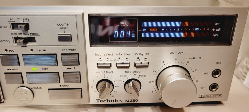vintage technics RS-M250 cassette deck, TESTED, WORKS EXCELLENT | eBay