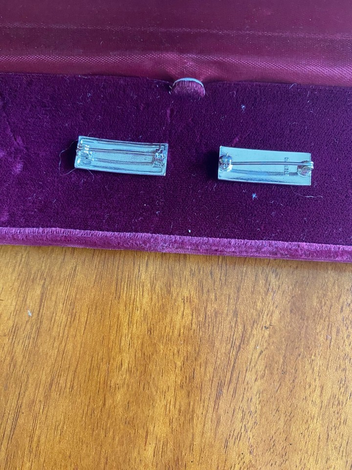 WW2 US Army Lieutenant Bars Sterling Silver Lot of 2 (Matched Pair) | eBay