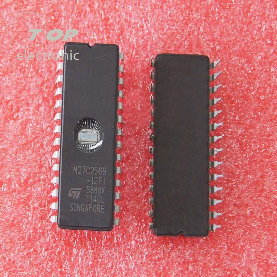 5PCS IC M27C256B-12F1 27C256 EPROM UV 256kbit CDIP-28 ST NEW High ...