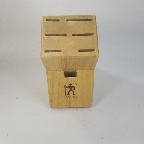 JA Henckels International Wood Wooden Knife Block Holder 7 Slots Block ...