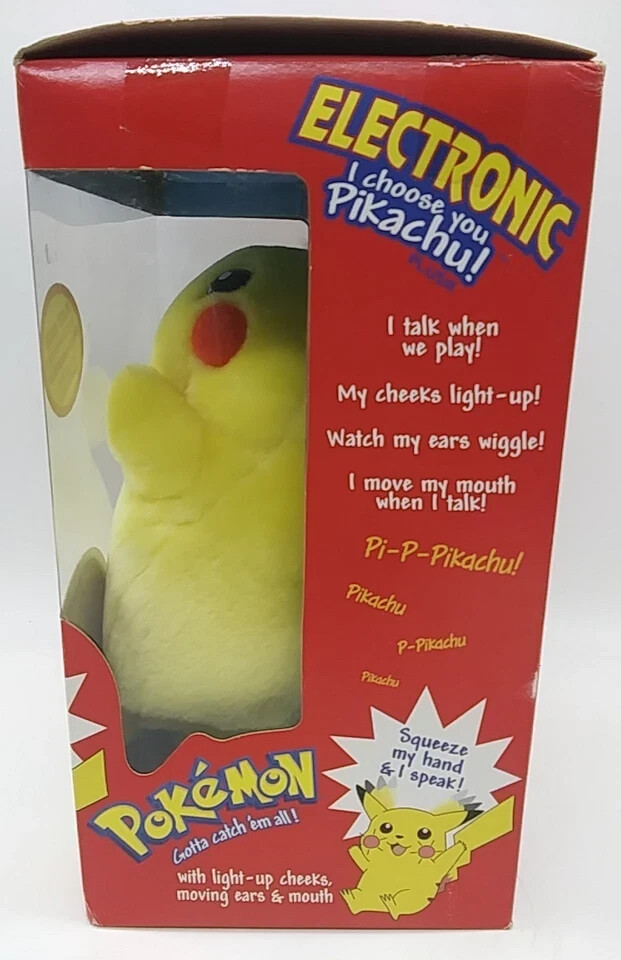 Vintage 1999 POKEMON ELECTRONIC PIKACHU INTERACTIVE MOVING PLUSH & a ...