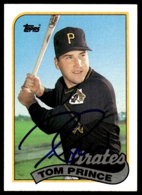 1989 Topps Baseball Tom Prince Auto Pittsburgh Pirates #453 Signed | eBay