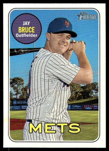 2018 Topps Heritage Baseball Jay Bruce New York Mets #703 SP | eBay