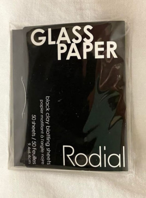 RODIAL Glass Paper Black Clay Blotting Sheets • 50 sheets • New Sealed ...