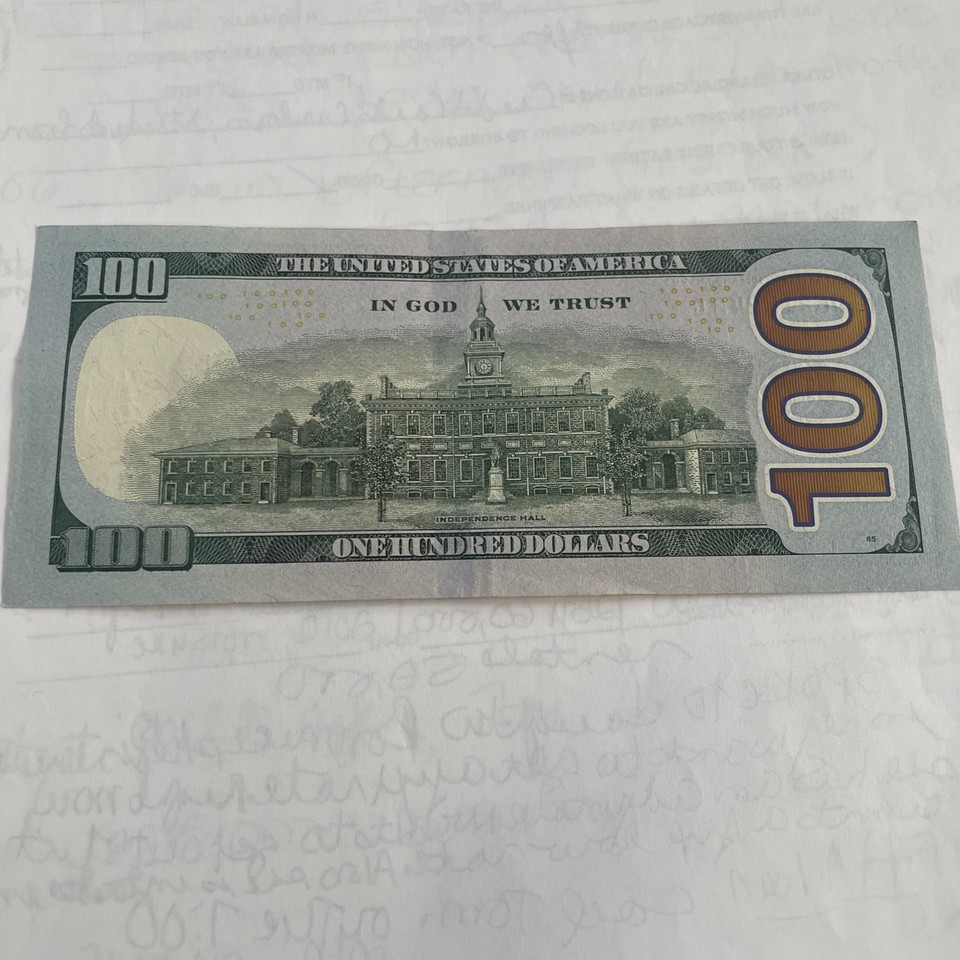 100 dollar bill Fancy Serial Number, Broken Ladder | eBay