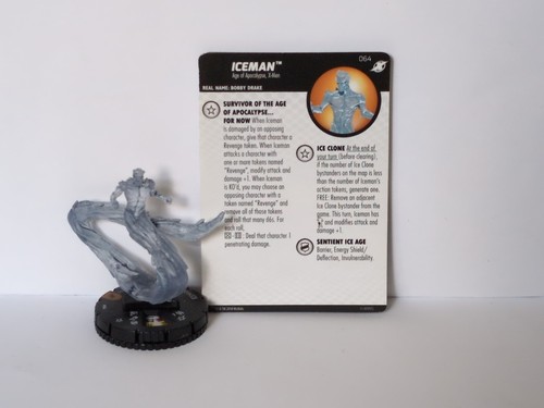Iceman Marvel Heroclix X-Men Xavier's School Chase 064 with Card | eBay