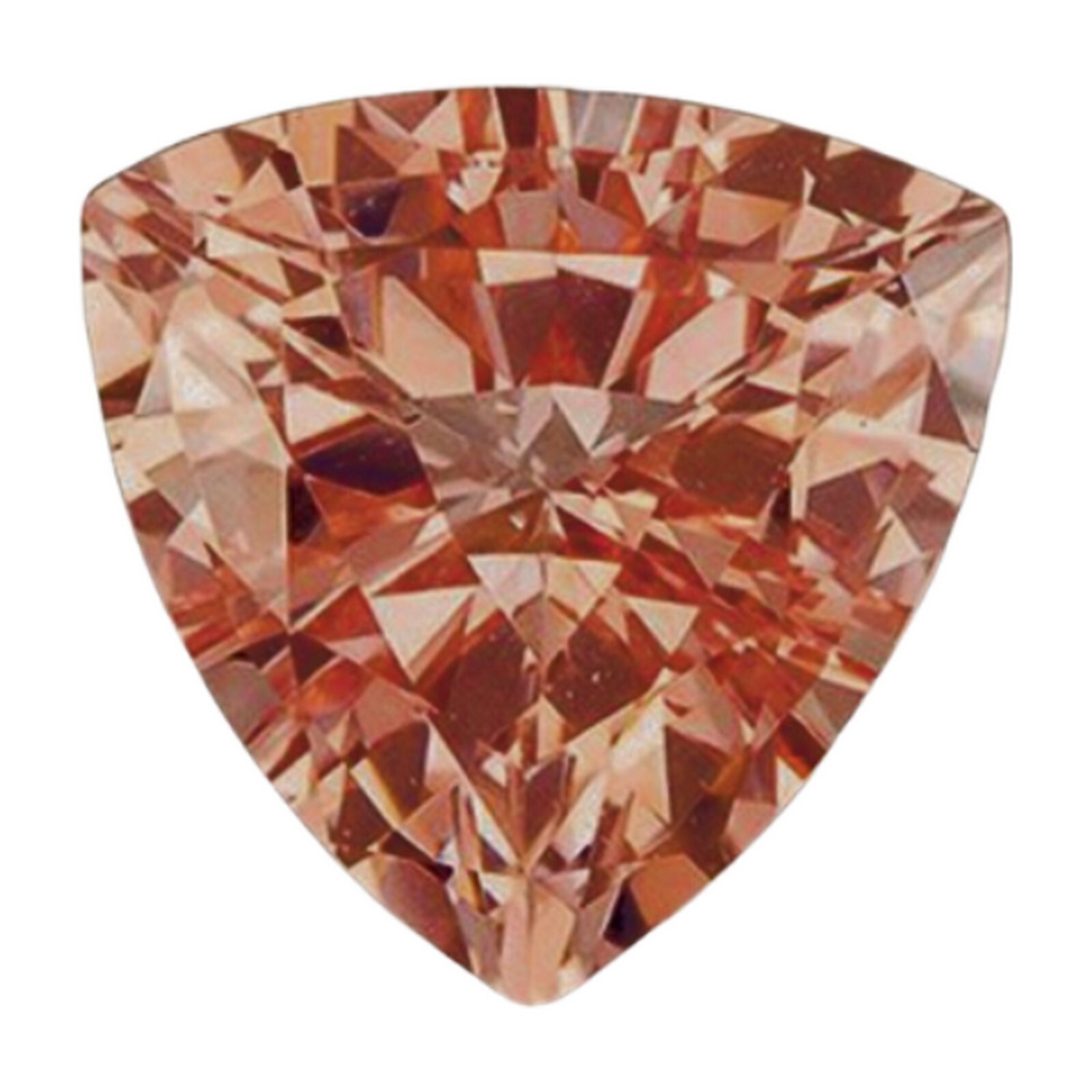 Morganite Trillion Cut Loose Gemstone 7mm Lustrous Loose Gemstone 1.1 ...