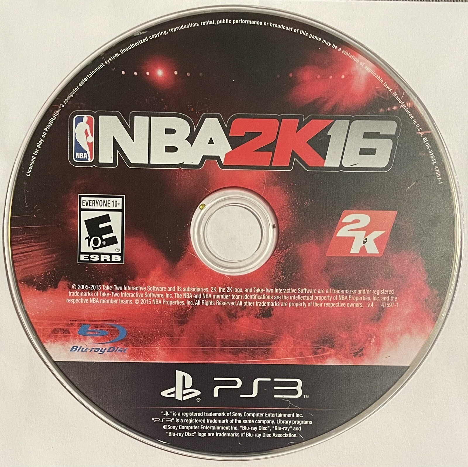 NBA 2K16 (Sony PlayStation 3, 2015, PS3) DISC ONLY | NO TRACKING | INV ...