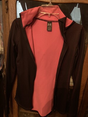 Womens Under Armour Jacket Sz SmP Black /pink | eBay