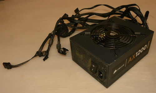 CORSAIR AX1200 CMPSU-1200AX 1204.8W MAX POWER SUPPLY TESTED AND WORKING ...