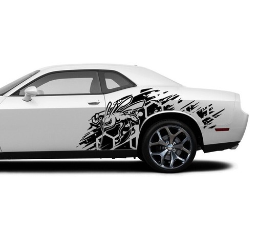 Bee Cells for CHALLENGER Dodge SXT GT RT Sticker Graphic Wasp Decal RT ...