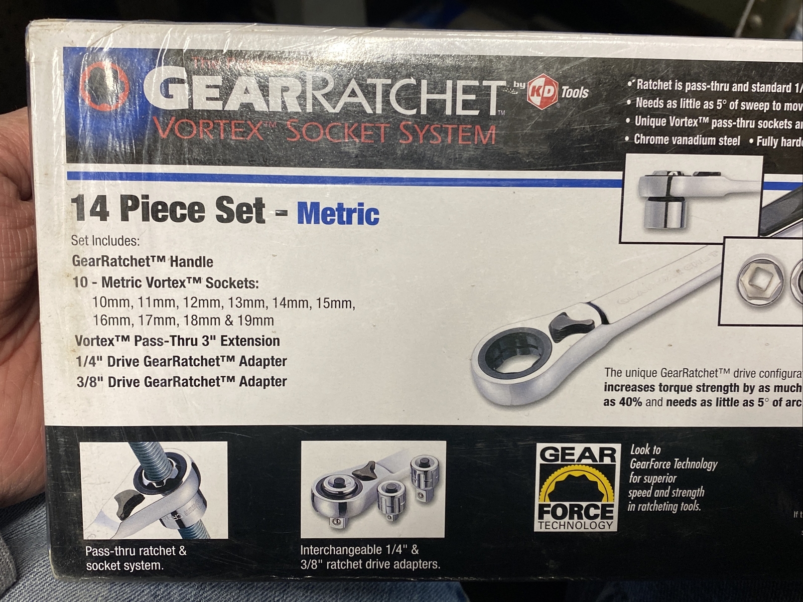 GearRatchet GearWrench 14pc Metric Vortex Socket Set, Part #8914 | 3 ...