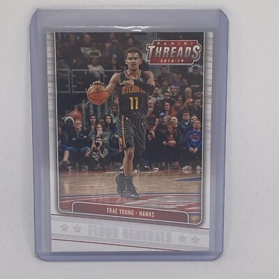 2018-19 Panini Threads Trae Young Rookie Card Atlanta Hawks RC #4 | eBay