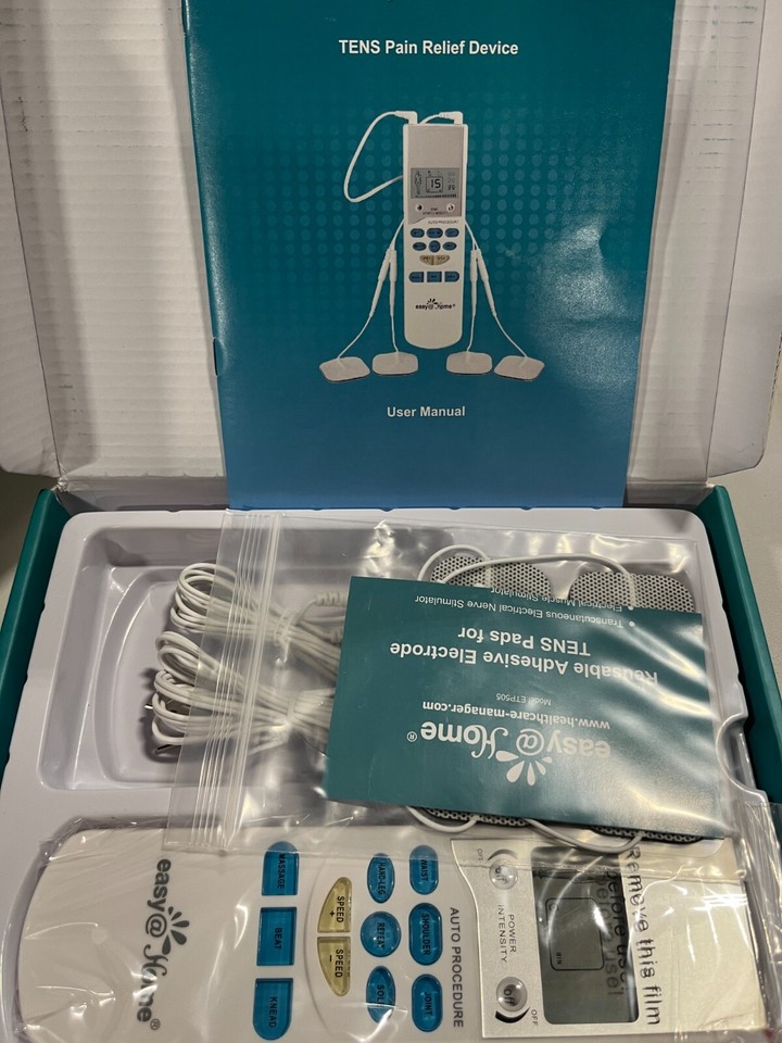 TENS Portable Professional Massager Unit Pro Full Body Pain Relief ...