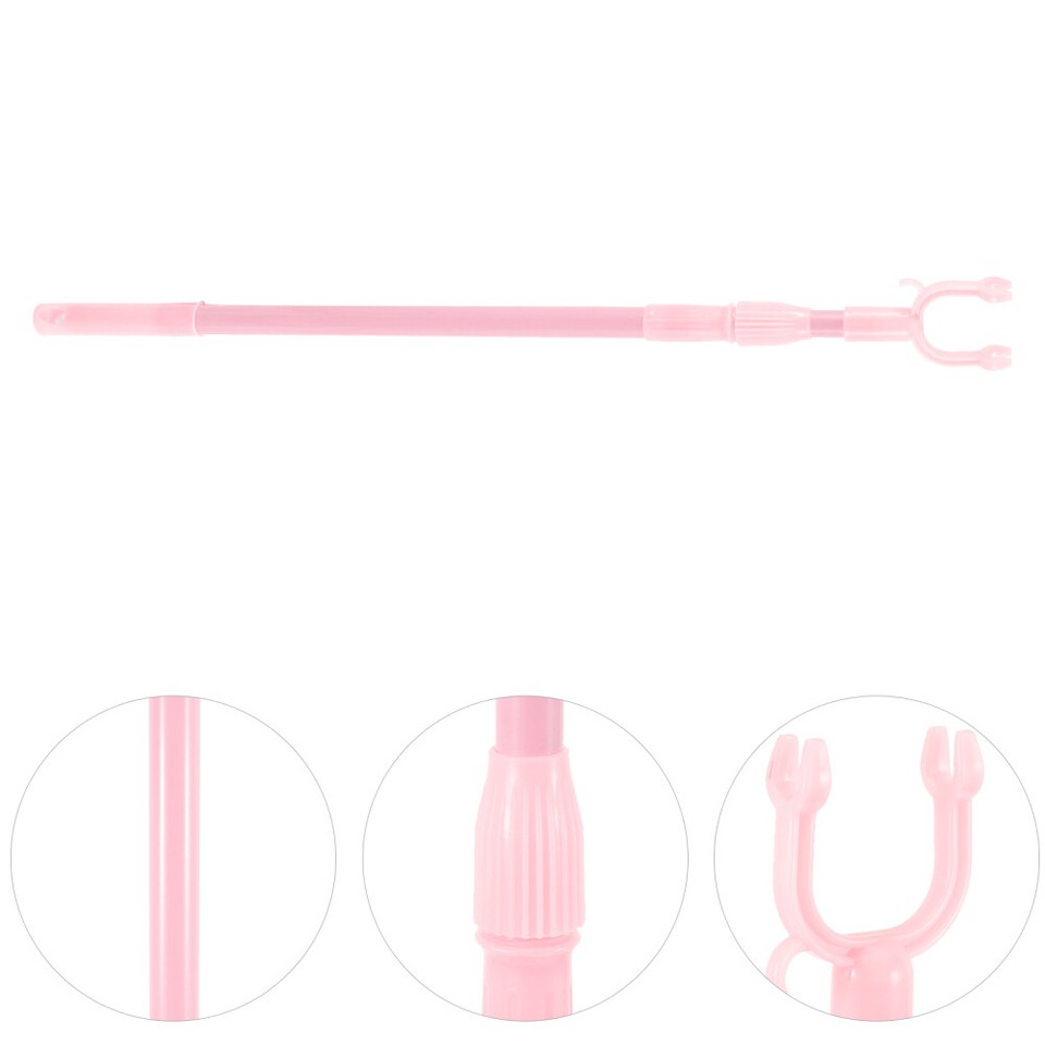Clothes Fork Travel Drying Stick Laundry Rod Reach Clothing Pole | eBay