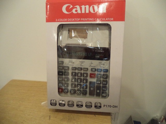 Canon 2204c001 P170-dh-3 Printing Calculator Adding Machine for sale ...
