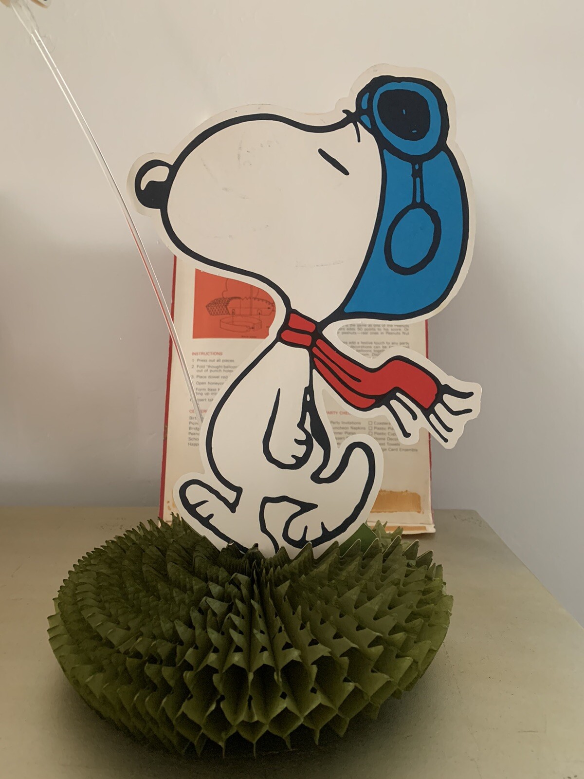 Snoopy Woodstock Tissue Honeycomb Hallmark Centerpiece Peanuts Vintage ...