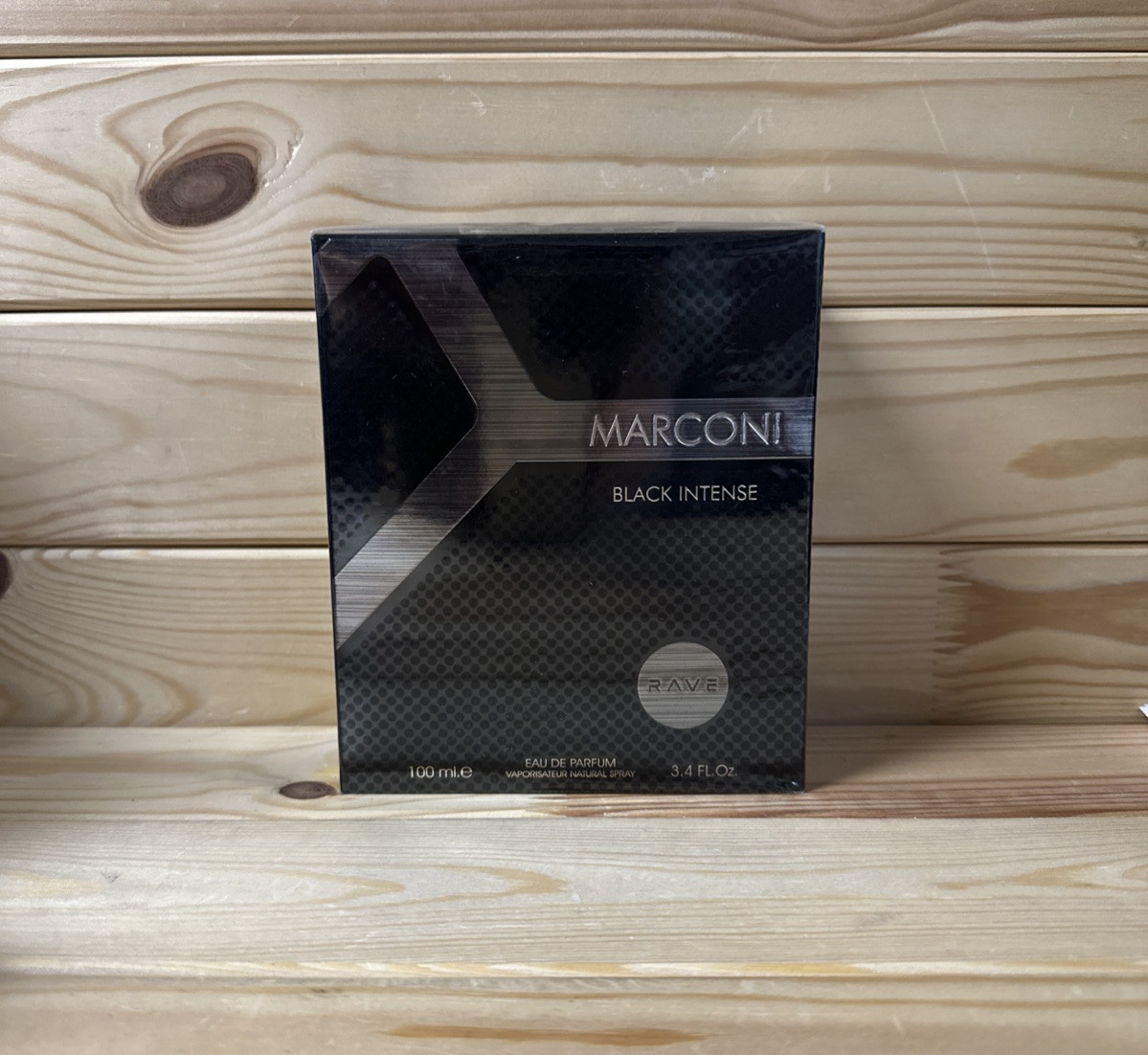MARCONI BLACK INTENSE by RAVE 3.4 fl oz EDP Spray for Men, NEW SEALED ...