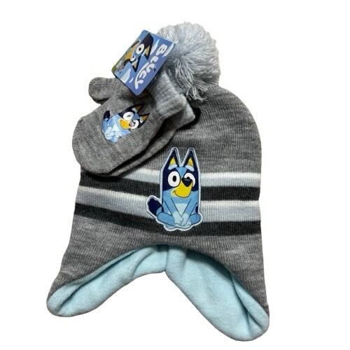 Bluey Beanie & Mittens for Boys Girls Toddler | eBay